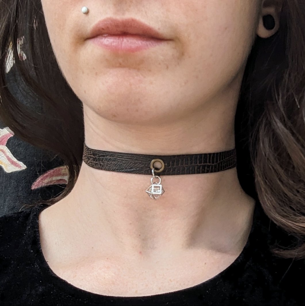 Caged Jewel Choker #1 - Irie Creations Crafts
